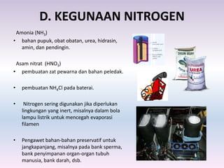 Proses pembuatan oksigen, nitrogen, dan sulfur | PPTX