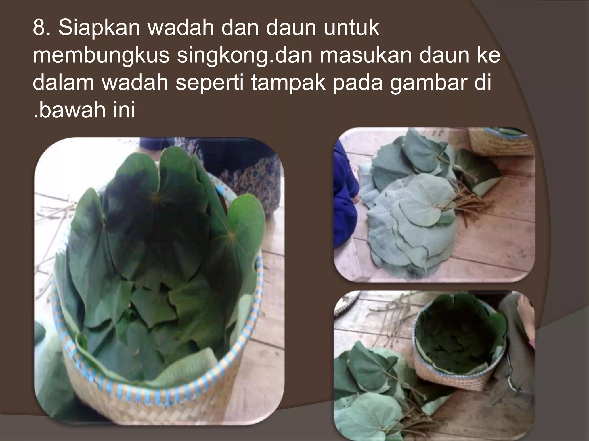 Proses pembuatan singkong | PPTX