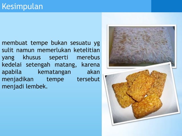 Proses Pembuatan Tempe | PPTX
