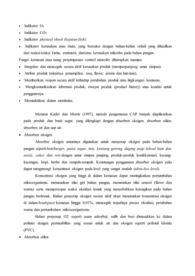 Proses penanganan, penyimpanan dan pengolahan buah buahan dan sayuran | DOCX