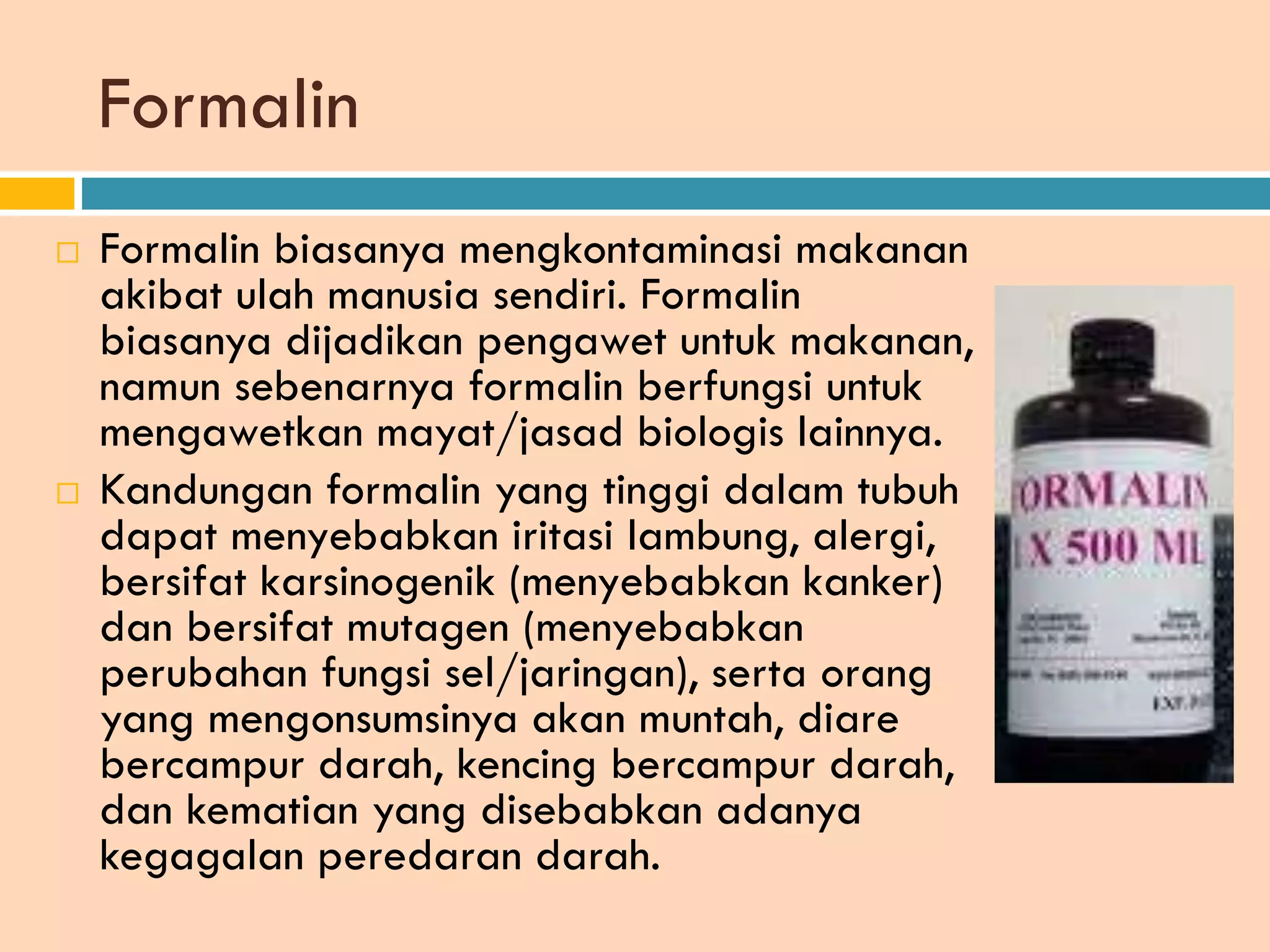 Proses pencemar dalam tubuh melalui makanan dan minuman | PPTX