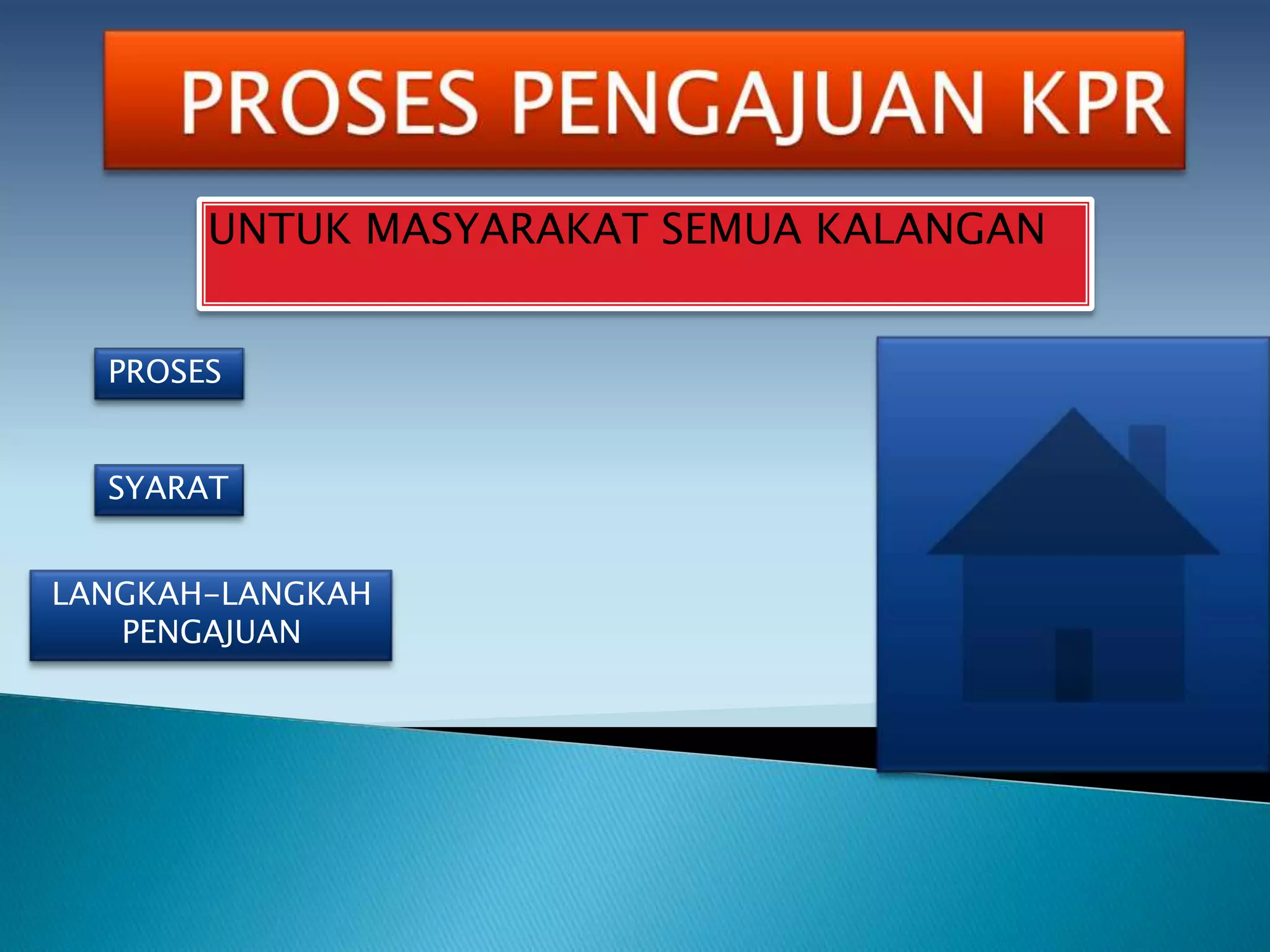 Running teks Proses pengajuan kpr | PPTX