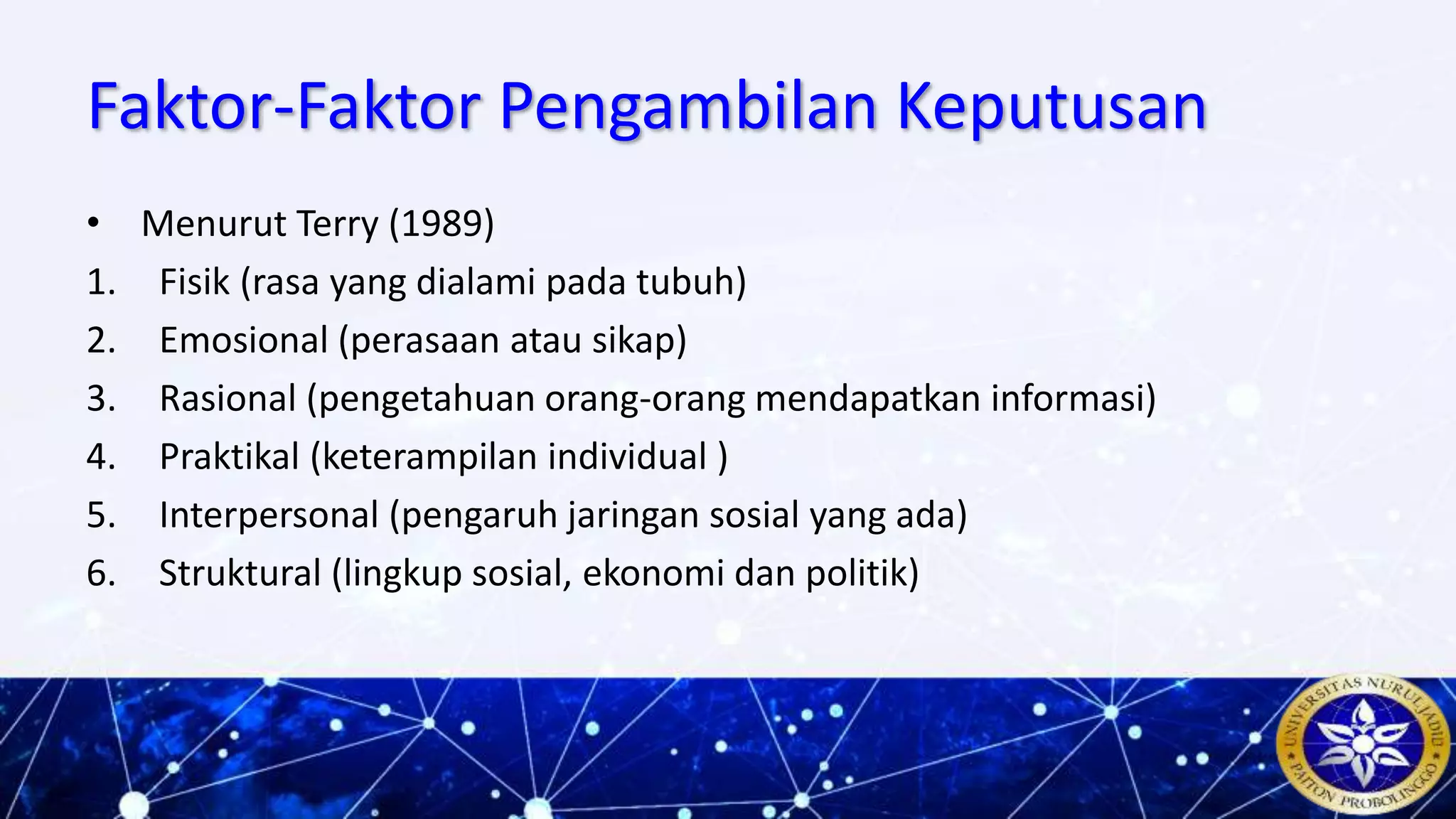 Proses pengambilan keputusan | PPT