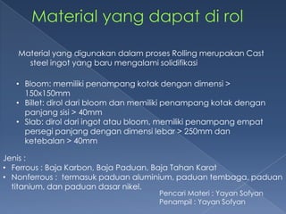 Proses pengerolan | PPTX