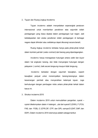 PROPOSAL PROSES PENGIRIMAN BARANG EKSPOR DENGAN TERM FOB PADA KOPERASI ...