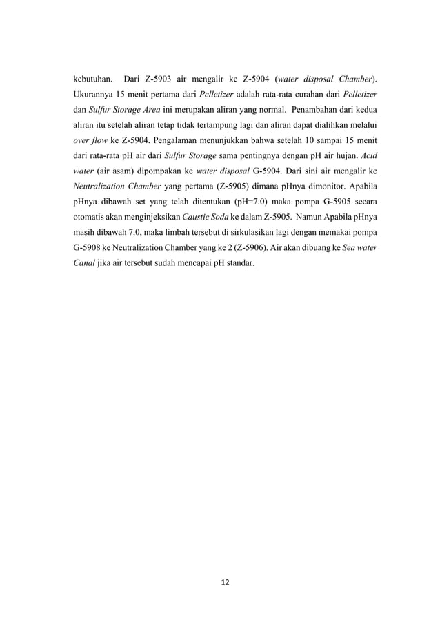 Proses pengolahan limbah cair dalam industri pengolahan gas | PDF