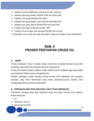 Proses Pengolahan Migas dan Petrokim | PDF