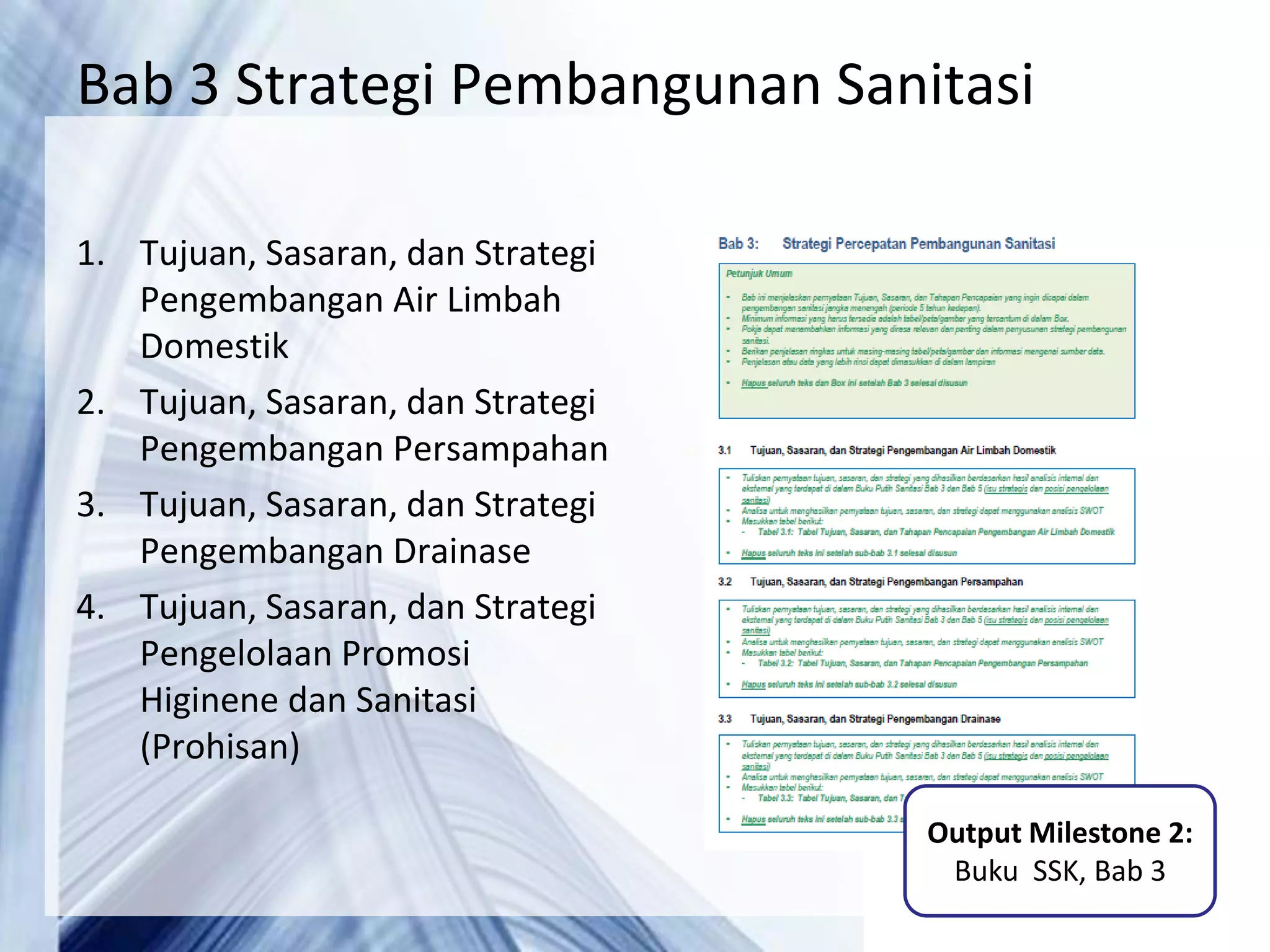 Proses Penyusunan Strategi Sanitasi (SSK) | PDF