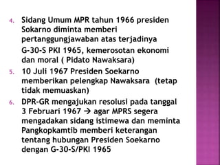 Proses peralihan kekuasaan orla orba | PPTX