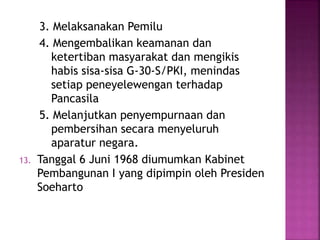 Proses peralihan kekuasaan orla orba | PPTX