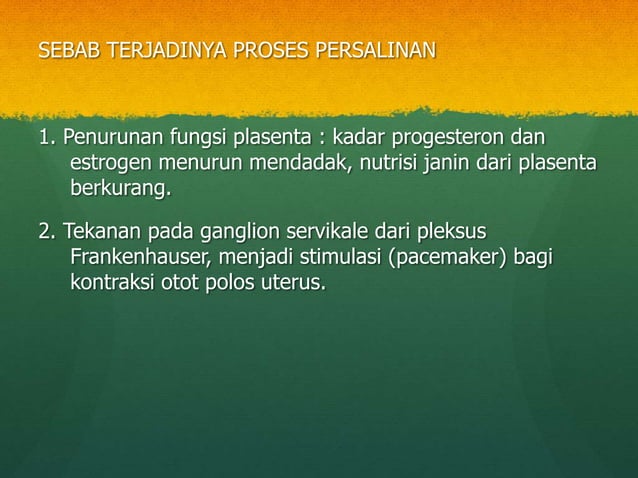 Proses persalinan normal | PPTX