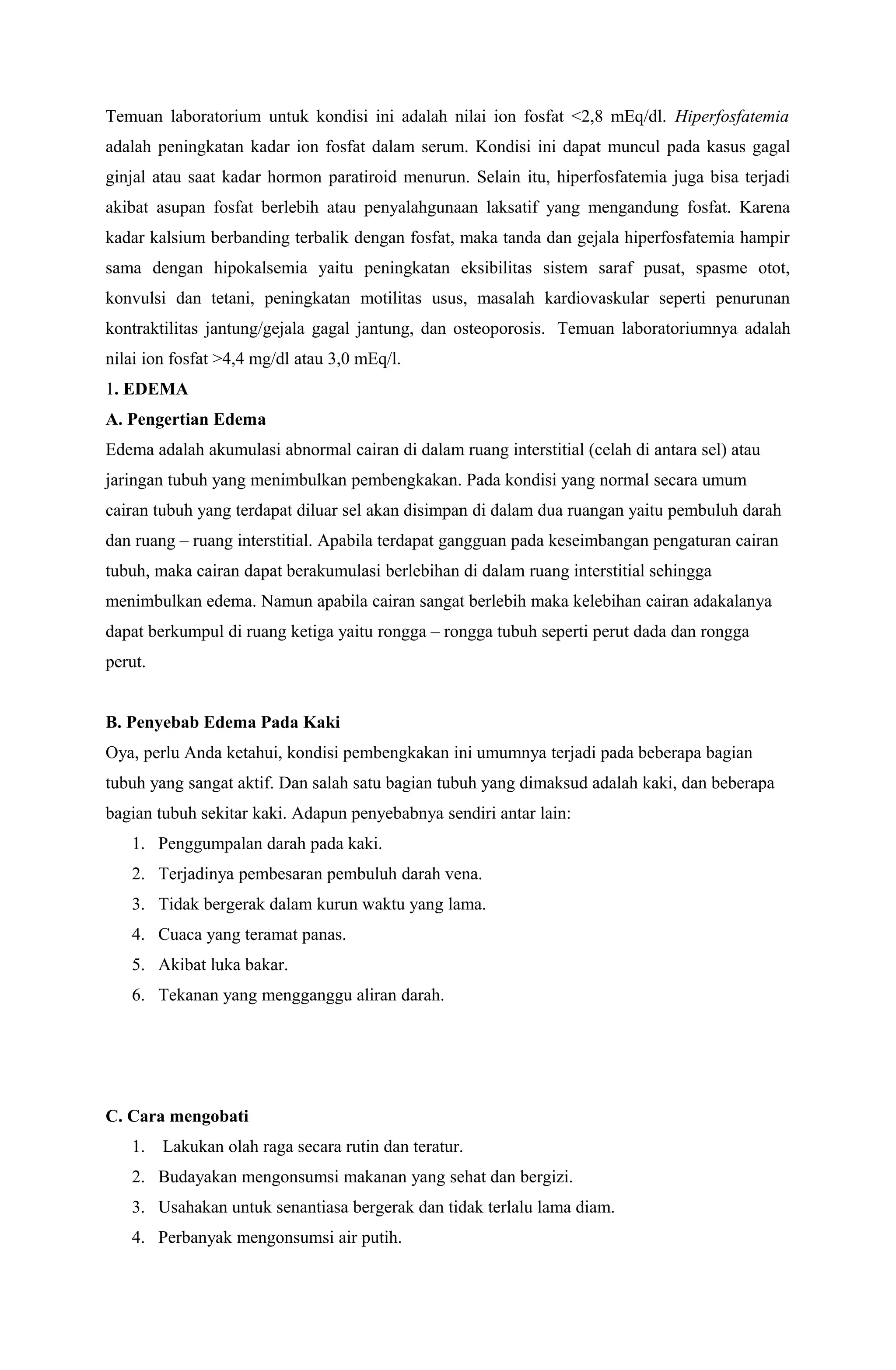 Proses perubahan keseimbangan cairan elektrolit dan asam basa | DOC
