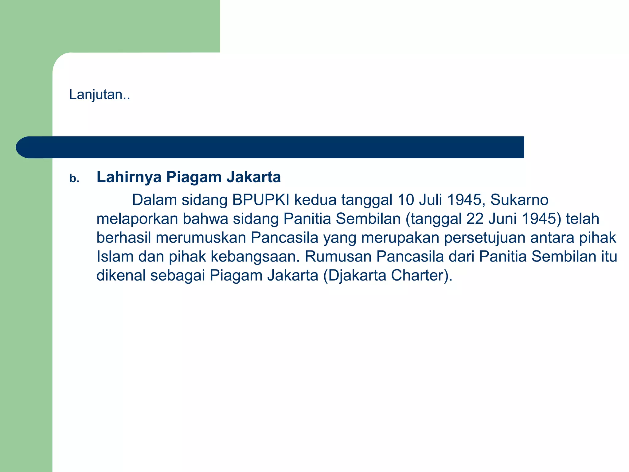 Proses Perumusan Pancasila | PPT