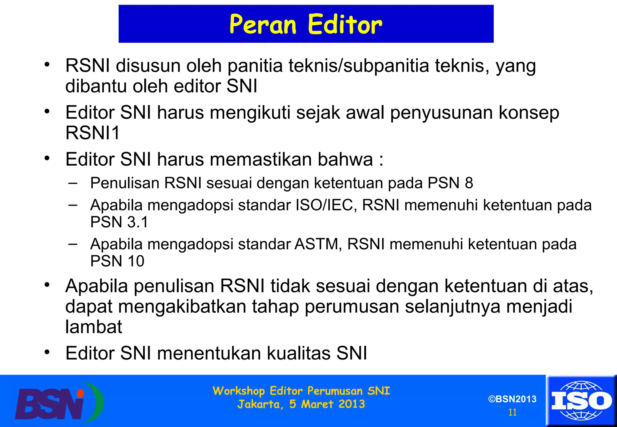 Proses perumusan SNI | PPT