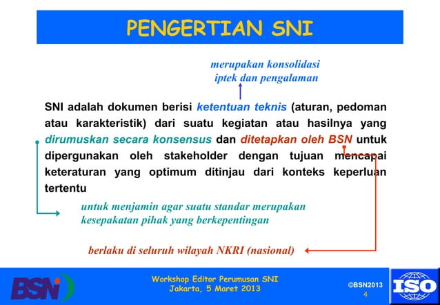 Proses perumusan SNI | PPT