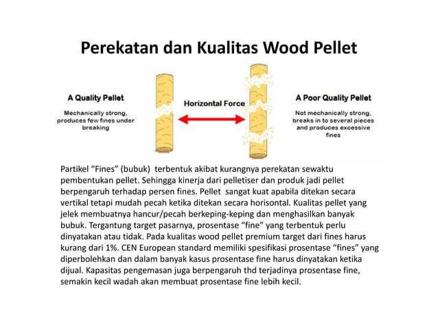 Proses produksi pabrik wood pellet | PDF