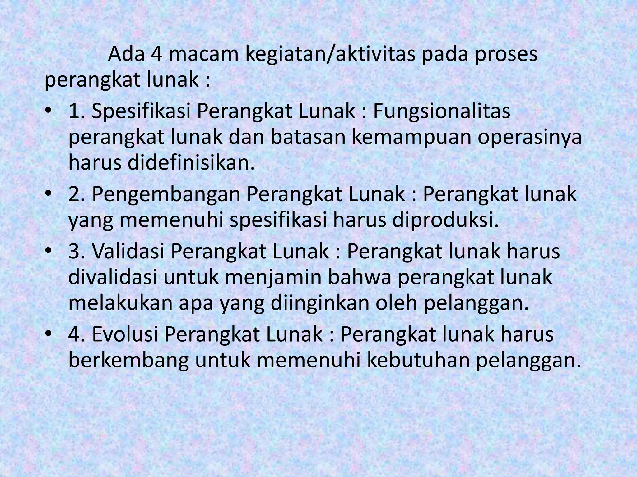 Proses rekayasa perangkat lunak | PPTX