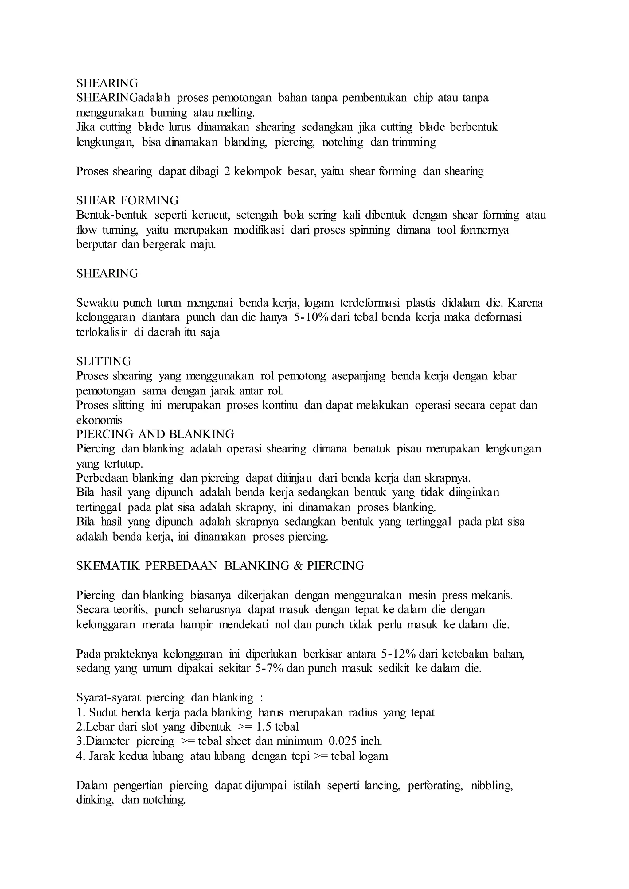 Proses shearing | DOCX