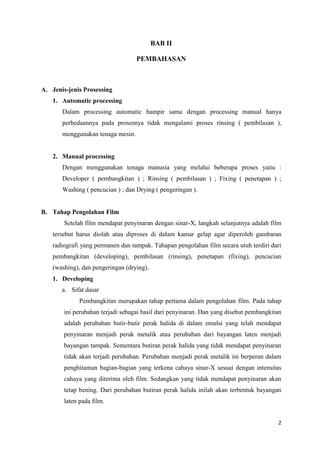 Prosessing otomatis radiografi | DOCX