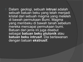 Proses terbentuknya batuan beku | PPT