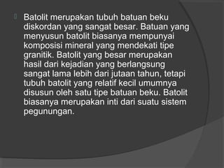 Proses terbentuknya batuan beku | PPT