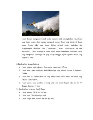 Proses terjadinya hujan | DOCX