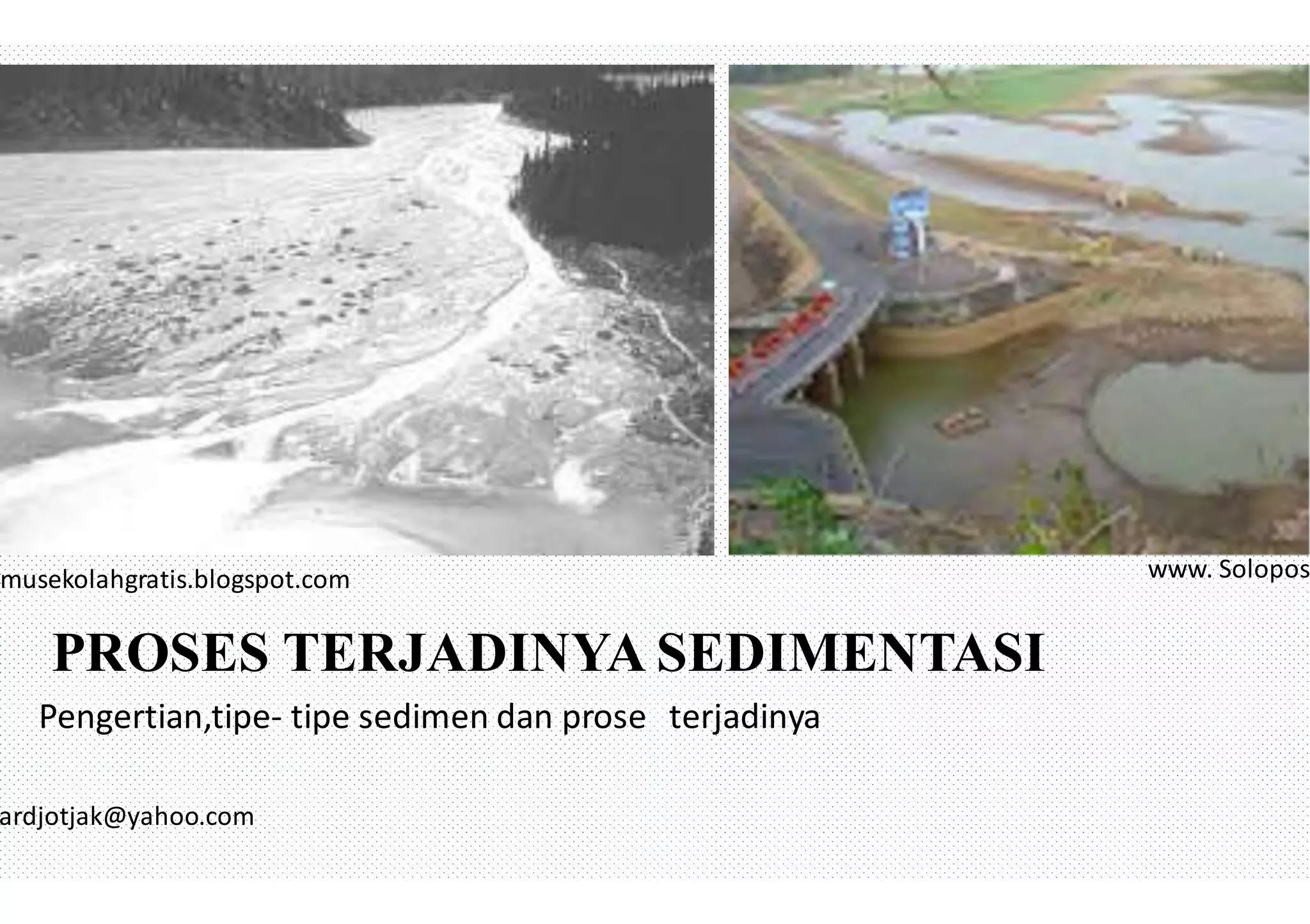 Proses terjadinya sedimentasi ppt | DOCX