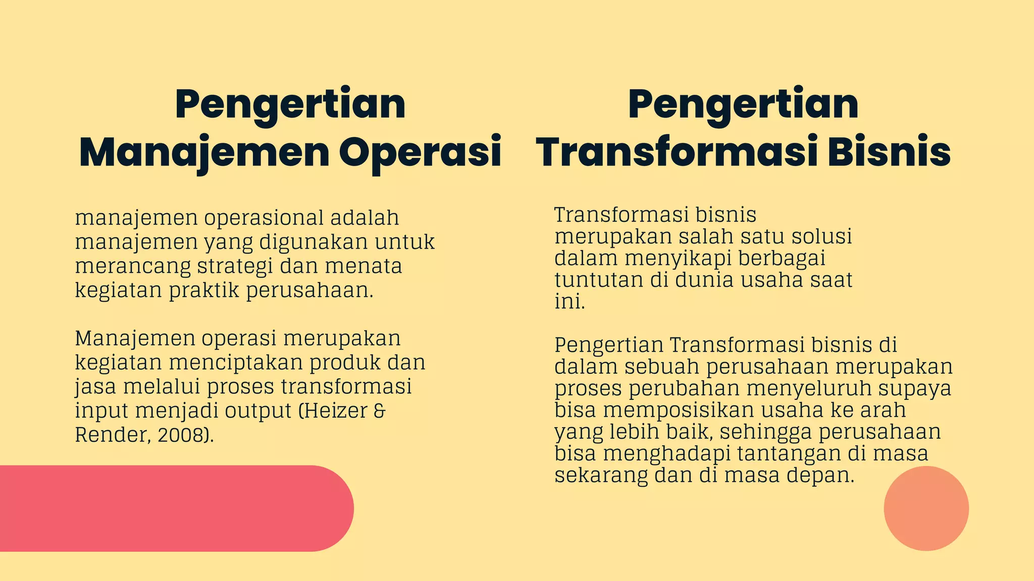 Proses transformasi dalam operasi bisnis | PPTX