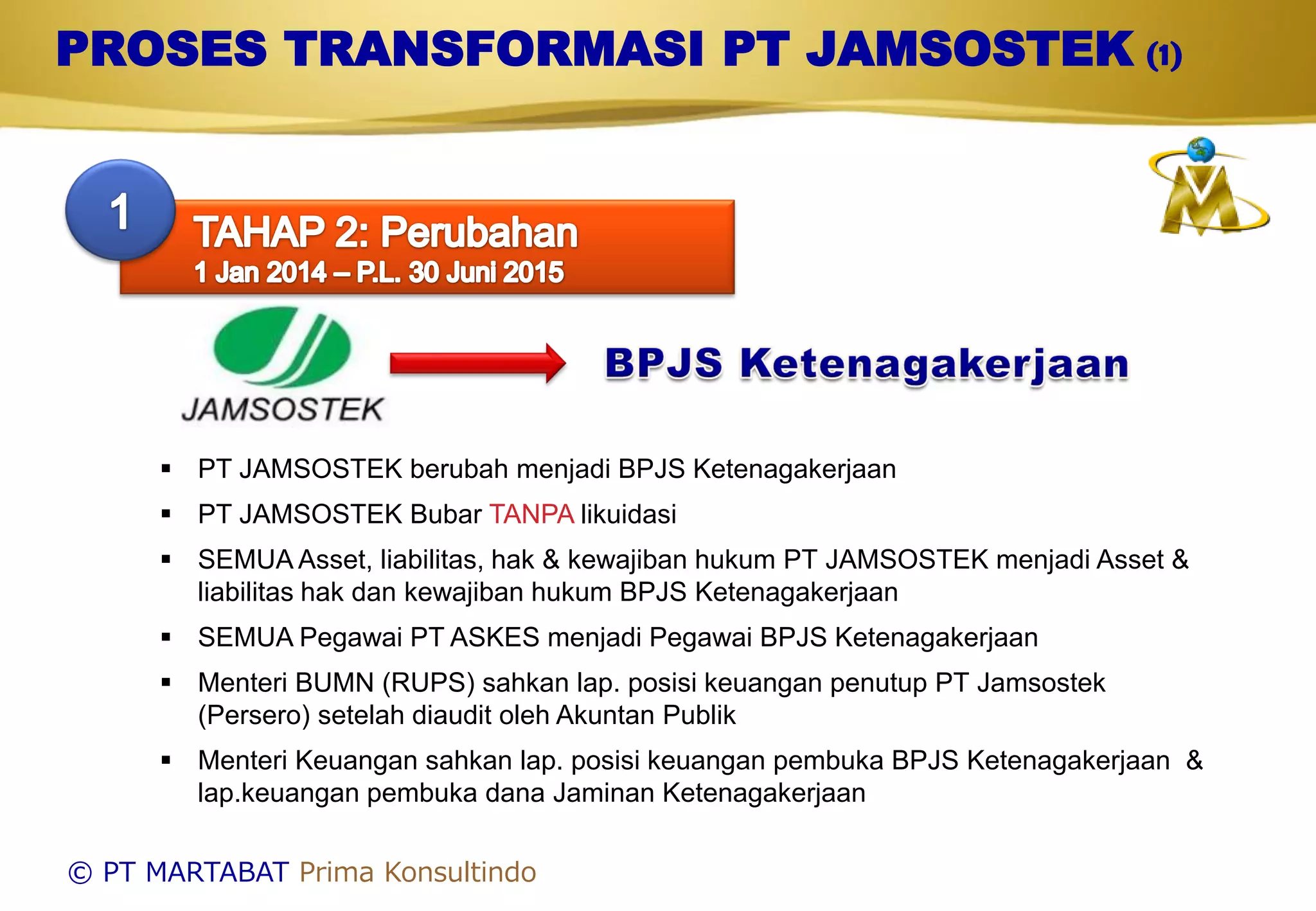 Proses transformasi jamsostek | PDF