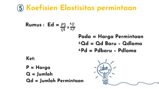 Elastisitas Permintaan dan Penawaran .pptx