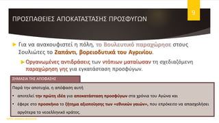 Πρόσφυγες από τον ελλαδικό χώρο, τα νησιά του Αιγαίου και την Κρήτη. Η ...