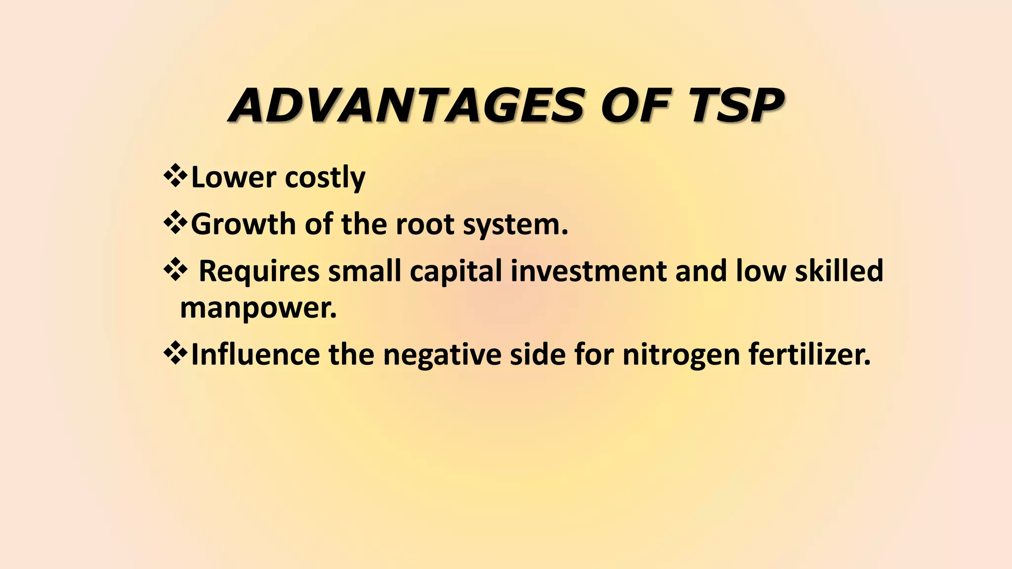 How to use TSP fertilizer manufacturing | PPTX