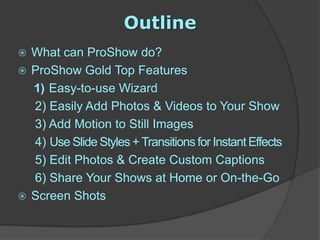 Proshow gold | PPT