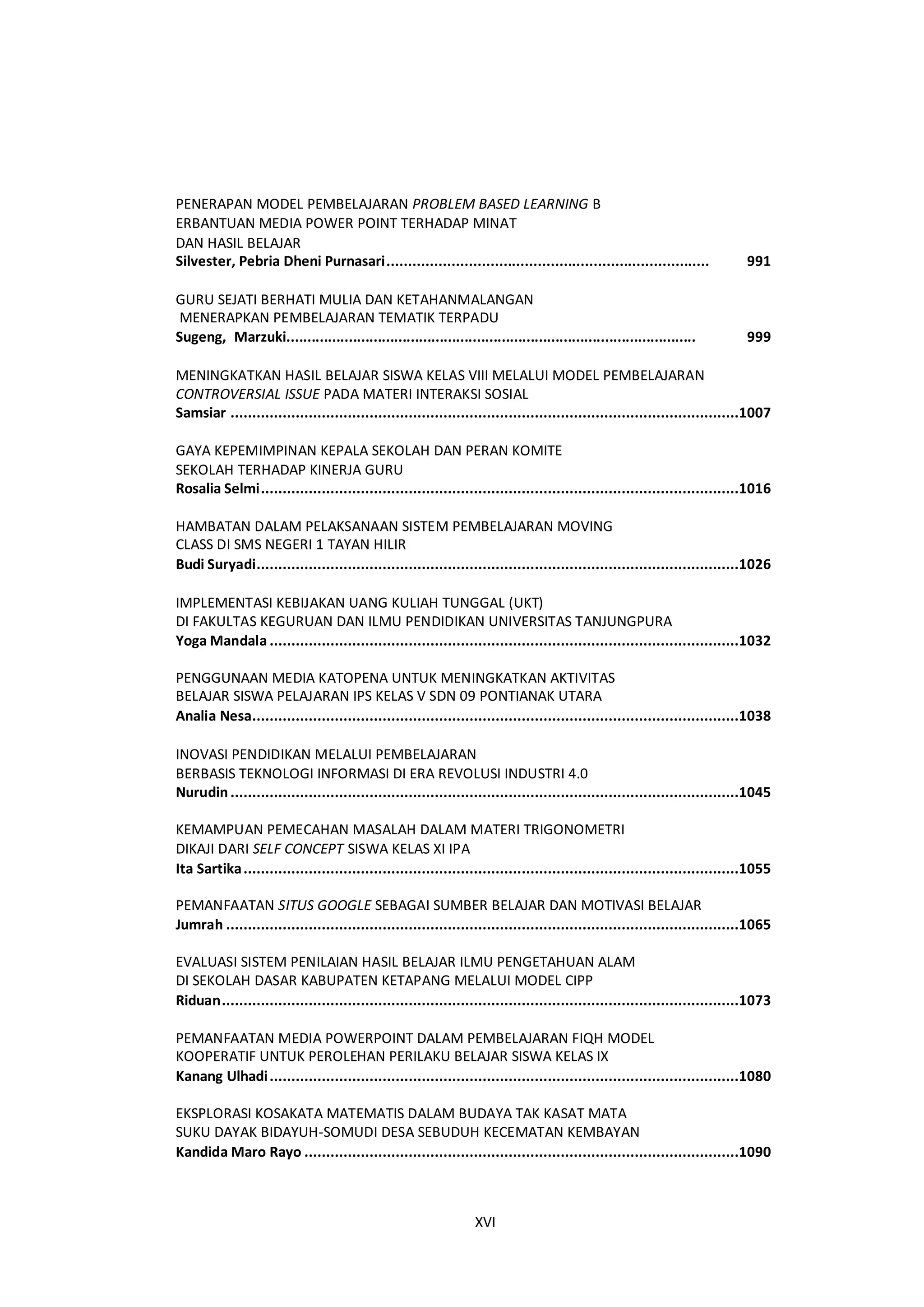 Prosiding SNP FKIP Universitas Tanjungpura Tahun 2019 | PDF