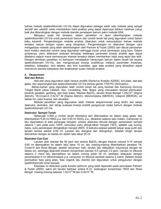 Metode Spektrofotometri UV-Vis Untuk Penentuan Barium dalam Tanah Liat ...