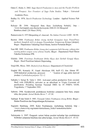 BRlKET AMPAS SAGU SEBAGAI BAHAN BAKAR ALTERNATIF | PDF