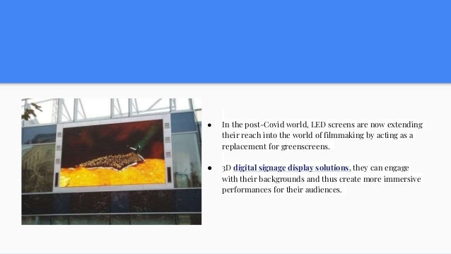 LED displays created an immersive 3D visual environment. | PPTX