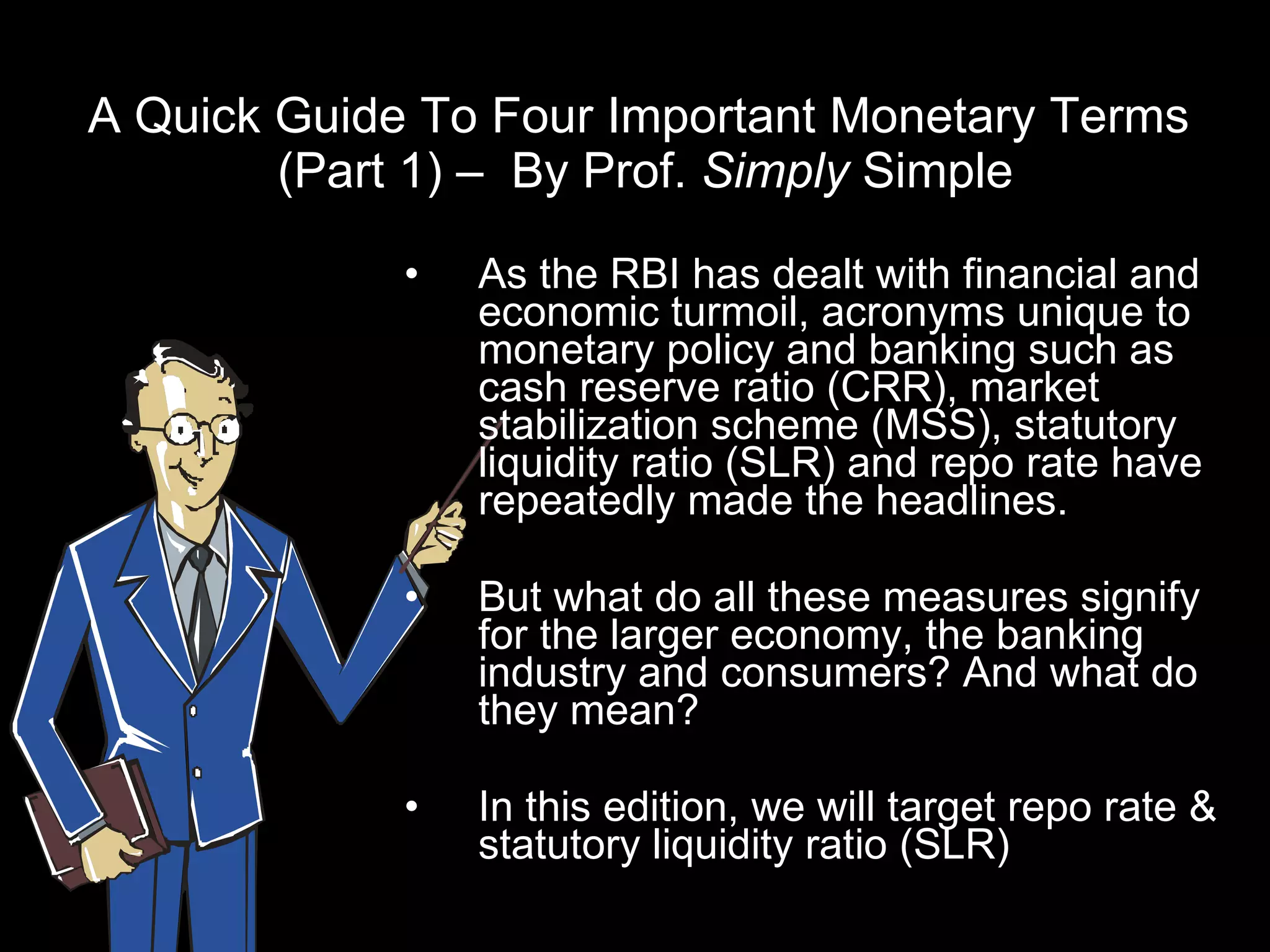 REPO Rate and Reverse REPO Rate | PPS | Interest Rates | Economy