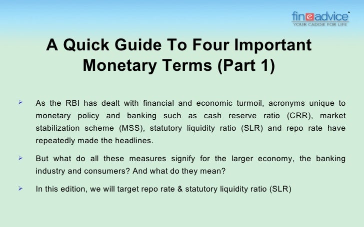 Monetary Terms monetary-terms