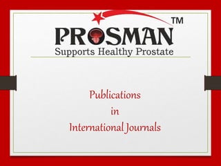 Prosman supports healthy prostate | PPTX