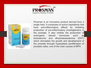 Prosman supports healthy prostate | PPTX