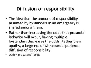 Diffusion Of Responsibility Examples