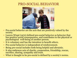 Prosocial behavior | PPT