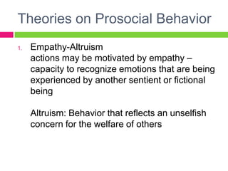 Prosocial behavior ppt final | PPTX | Science