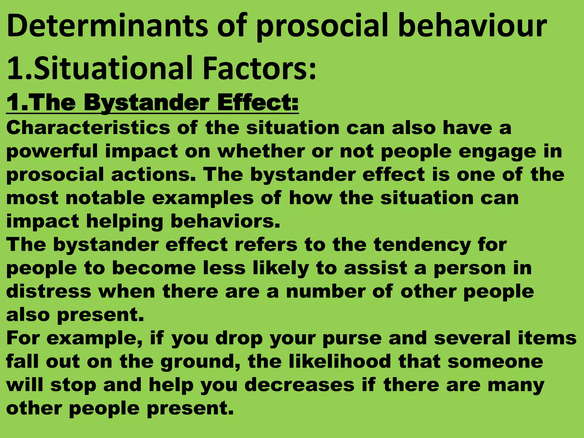 Prosocial behaviour and altruistic Behaviour Determinants | PPTX