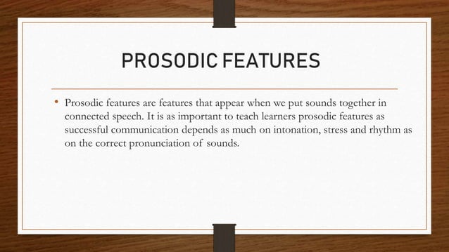 PROSODIC features of speech and their definition.pptx | Elections | Politics