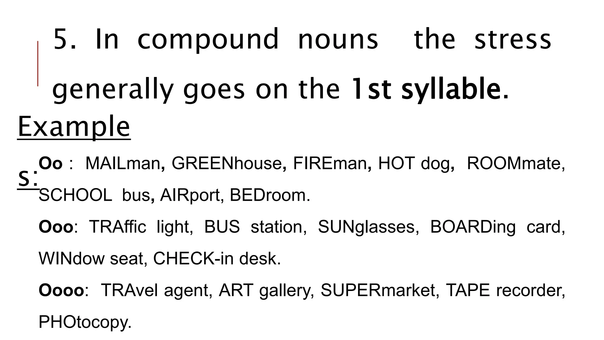 Stress in English | PPTX