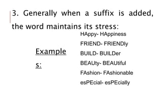 Stress in English | PPTX