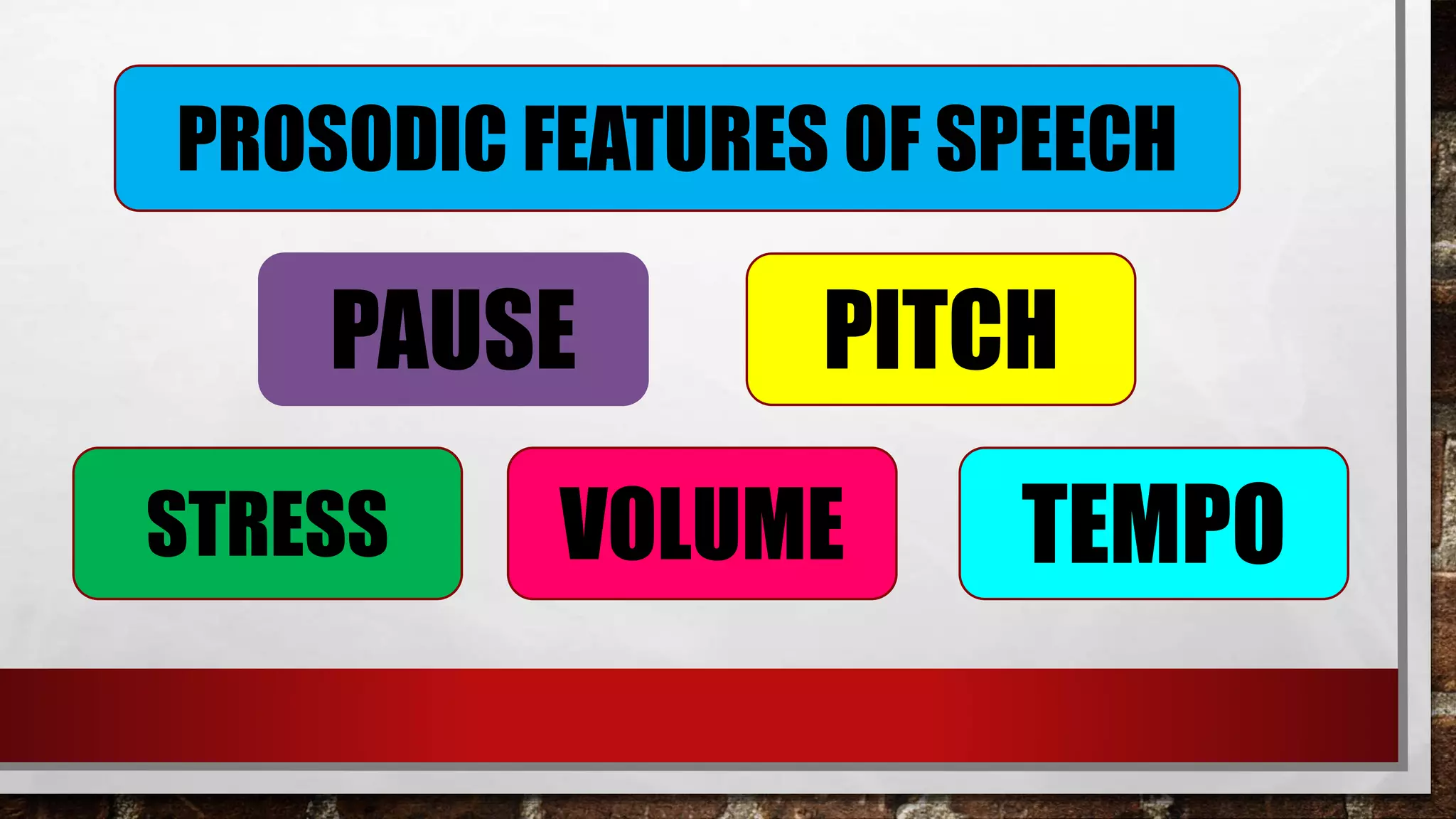 Prosodic features of speech | PPTX