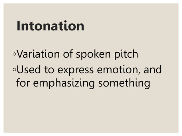 Prosodic Features Of Speech Ppt